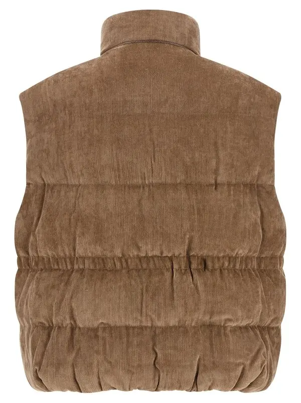 Brunello Cucinelli Quilted Corduroy Waistcoat