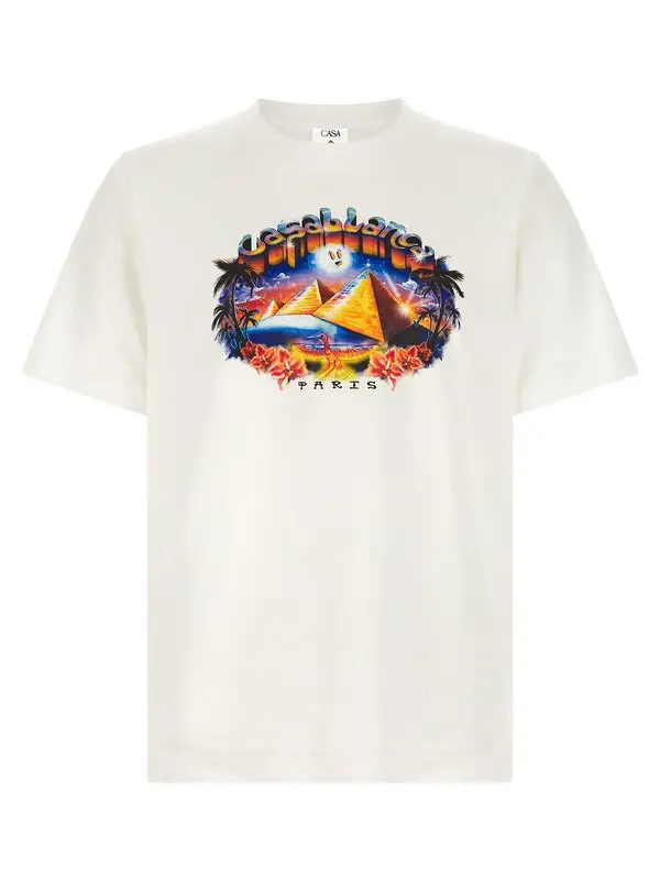 Casablanca Tourism' Print T-shirt