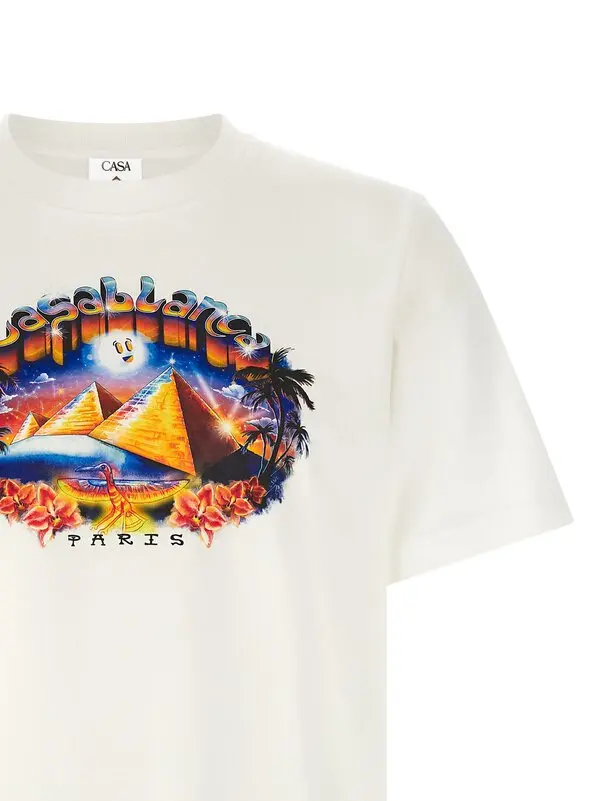 Casablanca Tourism' Print T-shirt