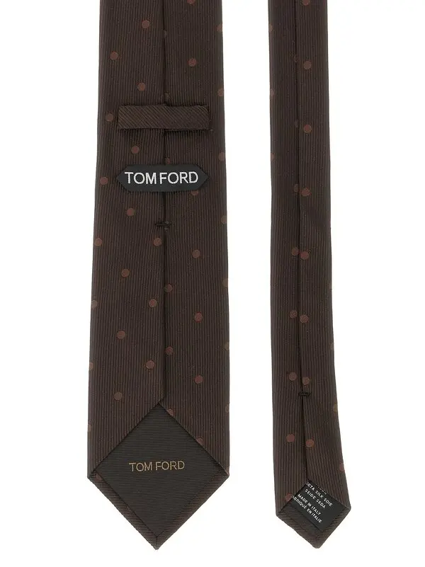 TOM FORD Polka Dot Silk Tie
