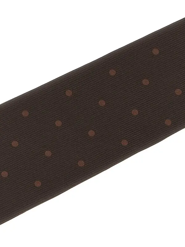 TOM FORD Polka Dot Silk Neck Tie - Brown