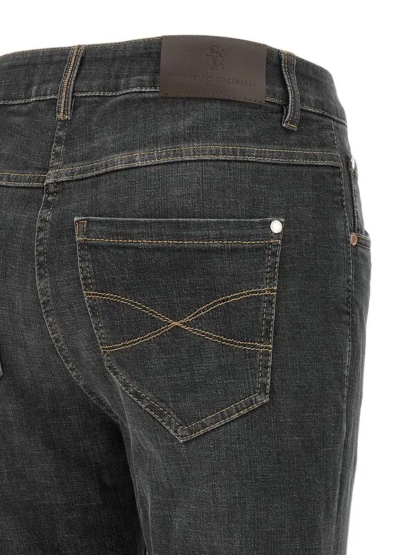 Brunello Cucinelli Slim Jeans - Gray