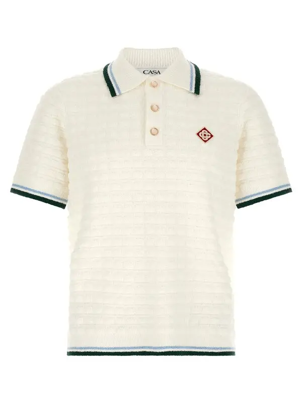 Casablanca Bouclé Polo Shirt