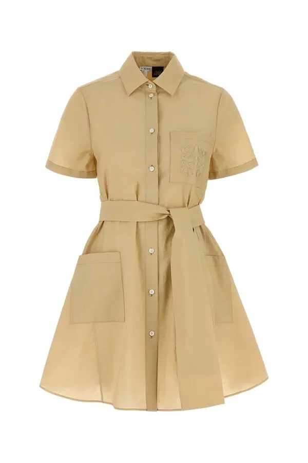 Loewe Shirt Dress - Brown