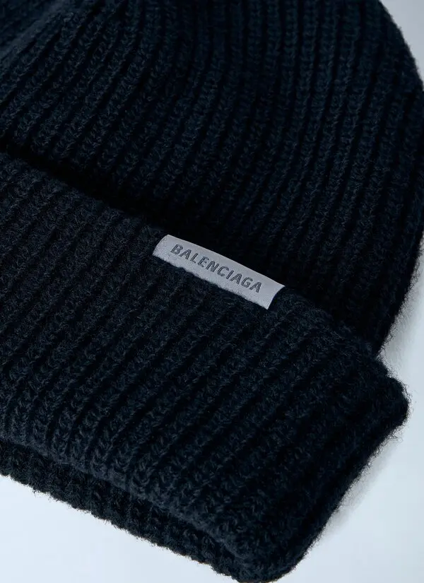 Balenciaga Ribbed Knit Beanie