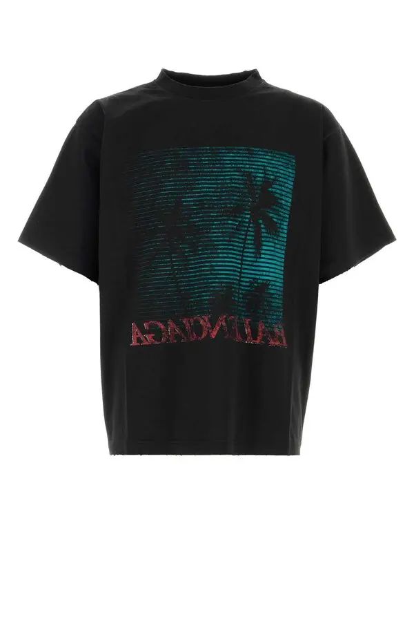 Balenciaga Cotton Oversize T-shirt - Black
