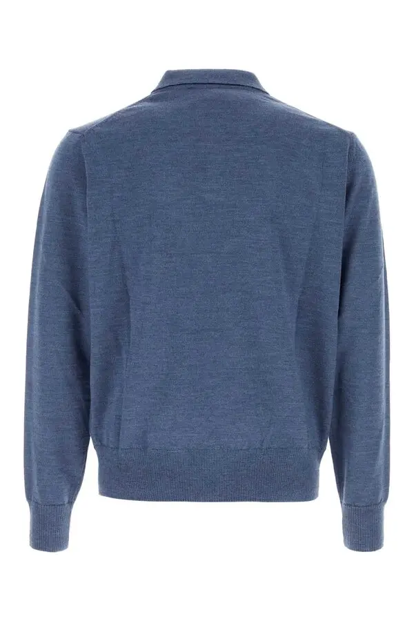 VIVIENNE WESTWOOD Air Force Wool Mark Polo Shirt - Blue