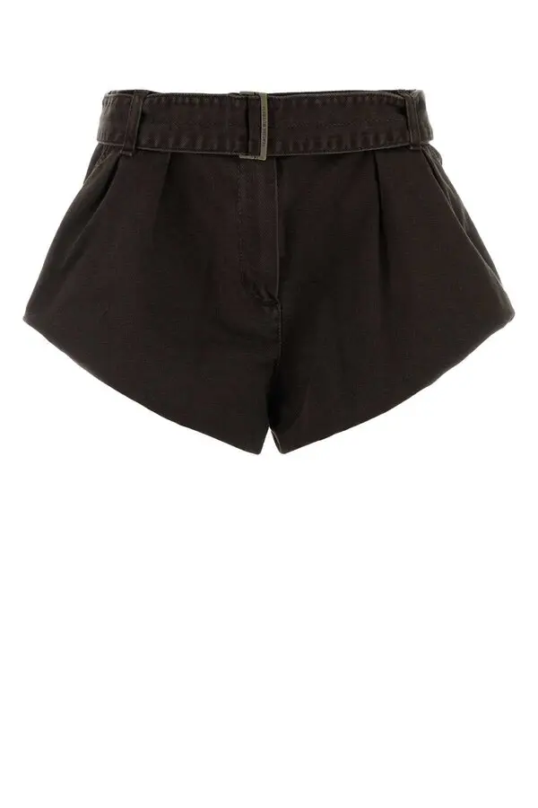Magda Butrym Chocolate Denim Shorts