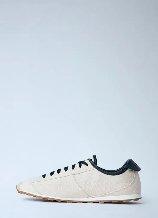 Jacquemus Les Tennis Low-top Canvas Sneakers - Cream