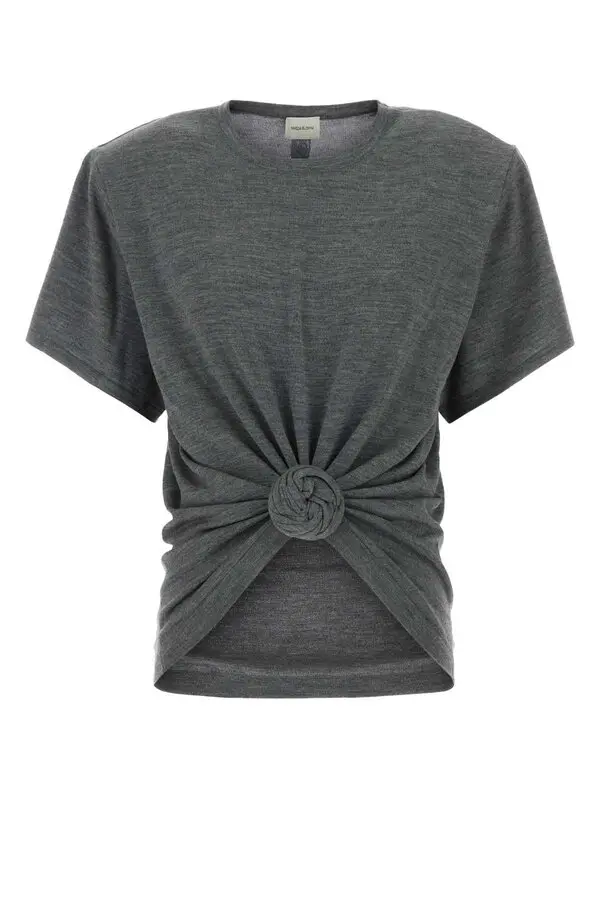 Magda Butrym Grey Wool T-shirt