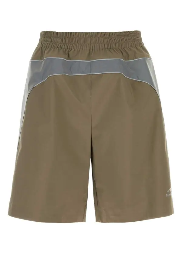 Balenciaga Mud Tech Fabric Bermuda Shorts