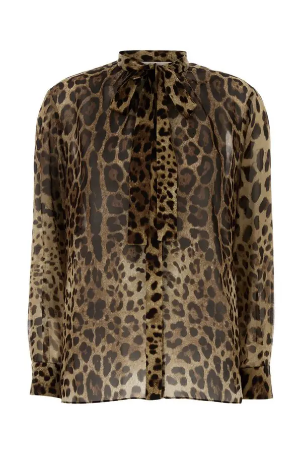 Dolce & Gabbana Printed Georgette Shirt - Multicolor
