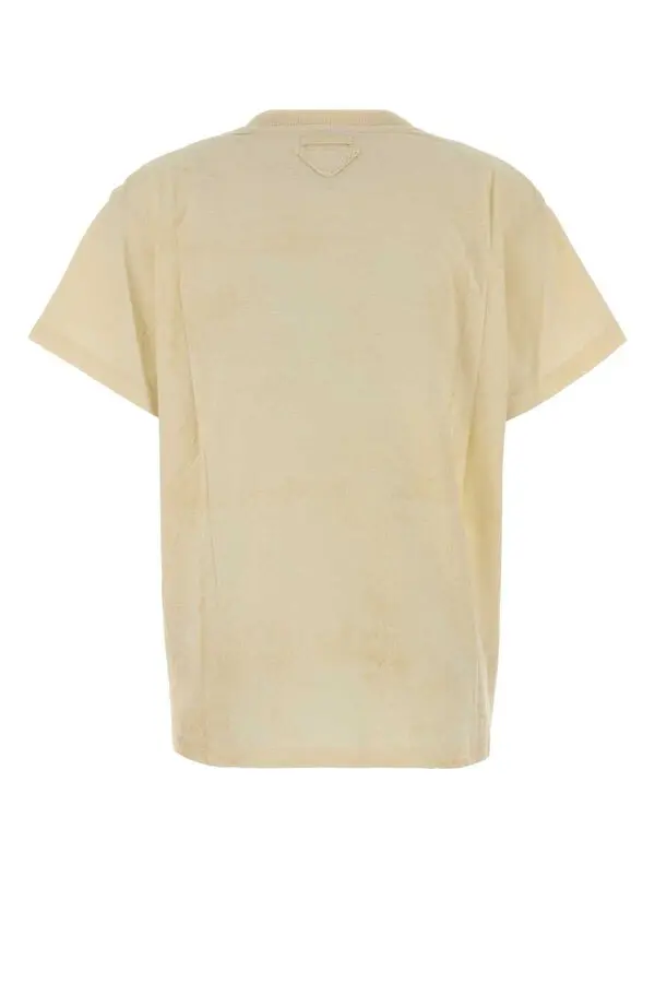 Prada Crema Cotton T-shirt