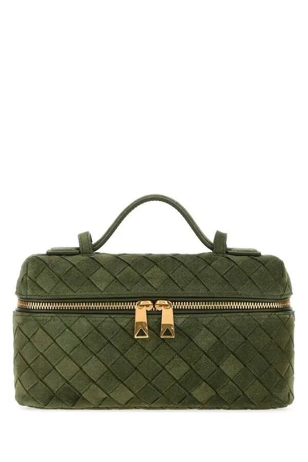 Bottega Veneta Suede Handbag - Green