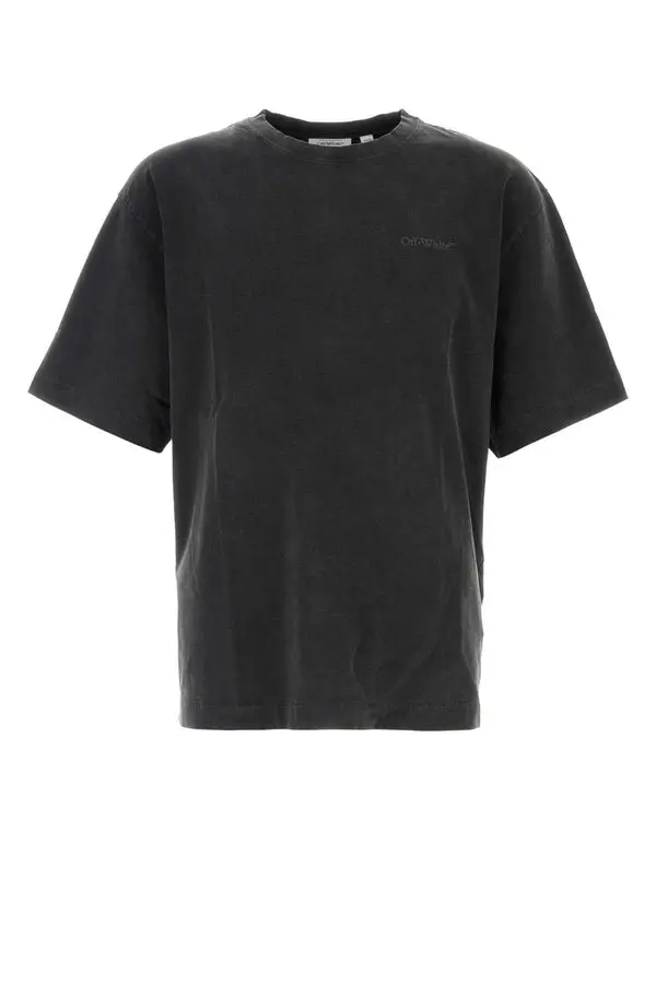 Off-White Slate Cotton T-shirt