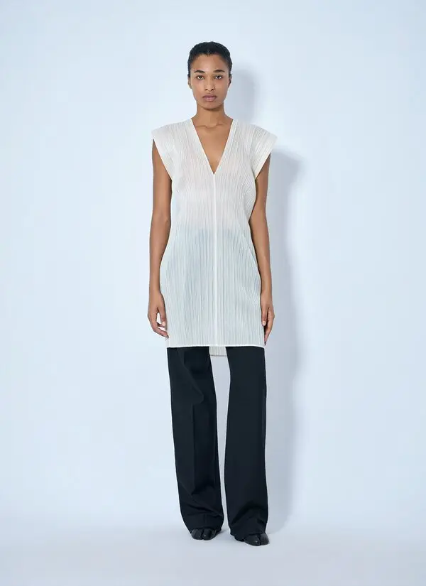 Issey Miyake Sleeveless Pleated Tunic