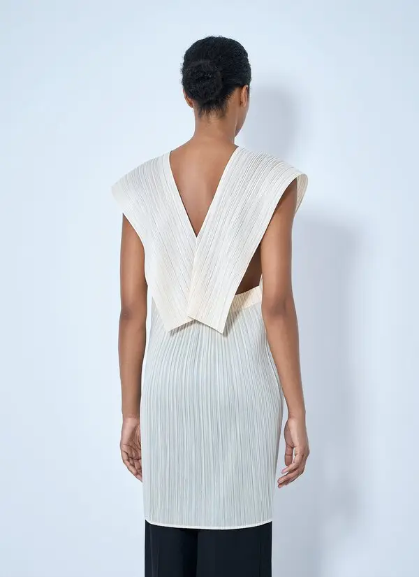 Issey Miyake Sleeveless Pleated Tunic