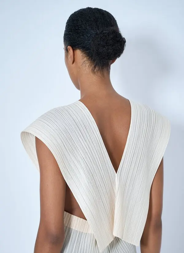 Issey Miyake Sleeveless Pleated Tunic