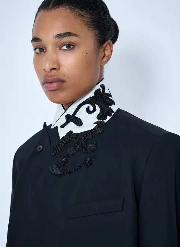 Dries Van Noten Bosea Wool Cabardine Blazer