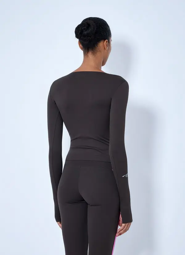 Balenciaga Long Sleeve Fitted Top