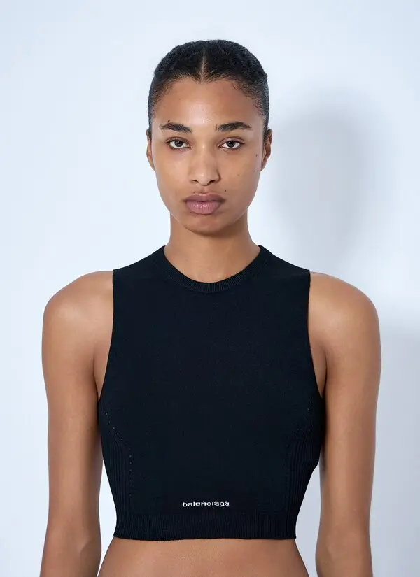 Balenciaga Fitted Cut Top