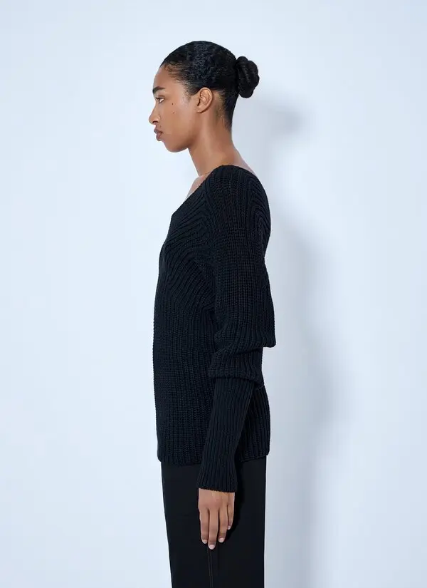 LEMAIRE Lemiare Off-the-shoulder Chunky Knit Jumper
