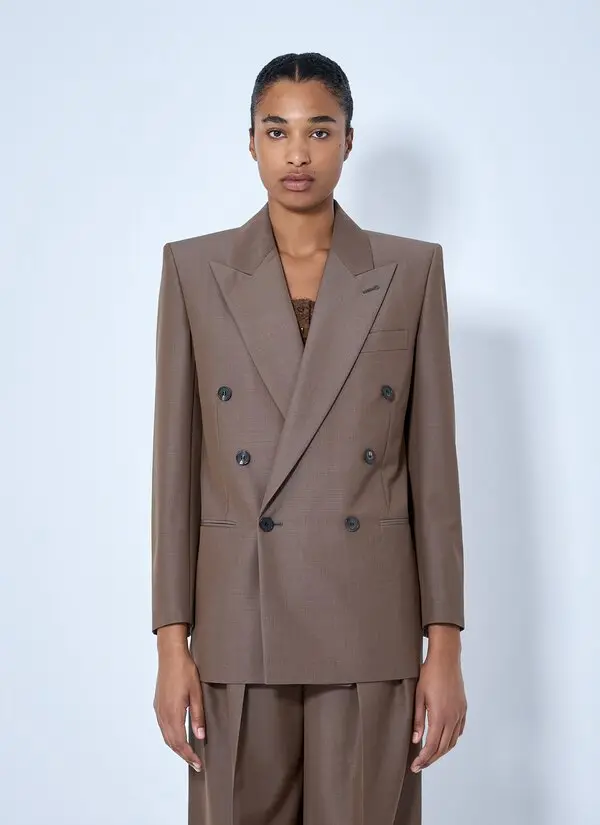Saint Laurent Double-breasted Wool Blazer