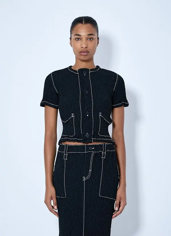 Issey Miyake Wavelet Ensemble Cardigan