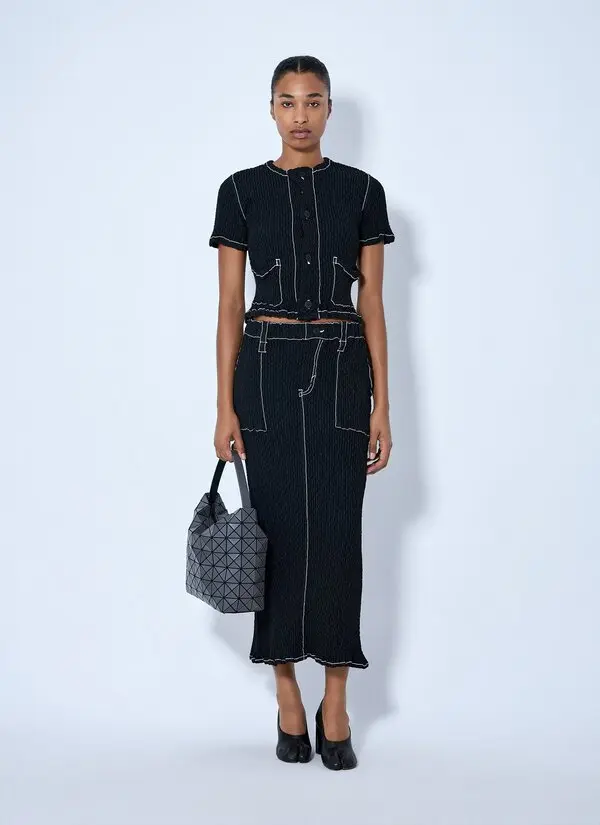 Issey Miyake Wavelet Ensemble Cardigan