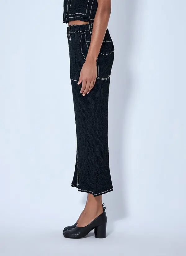 Issey Miyake Wavelet Ensemble Midi Skirt