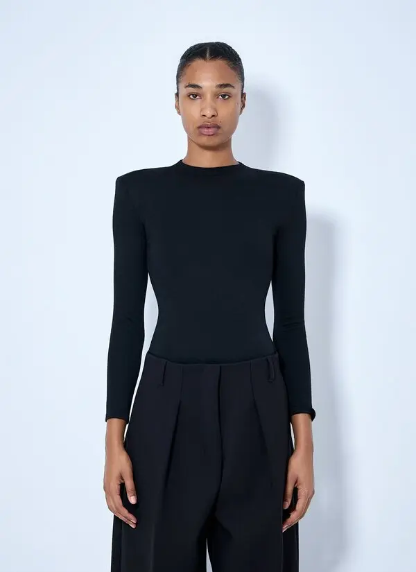 JIL SANDER Wool Bodysuit With Long Sleeves