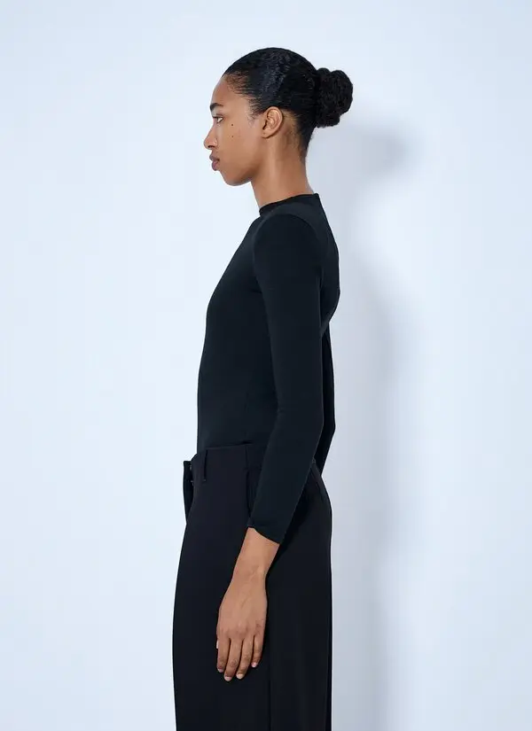 JIL SANDER Wool Bodysuit With Long Sleeves