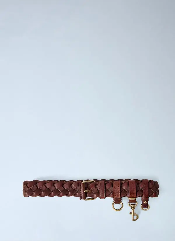 Miu Miu Woven Leather Belt