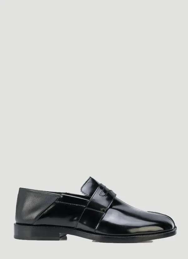 MAISON MARGIELA Tabi Leather Loafers - Black