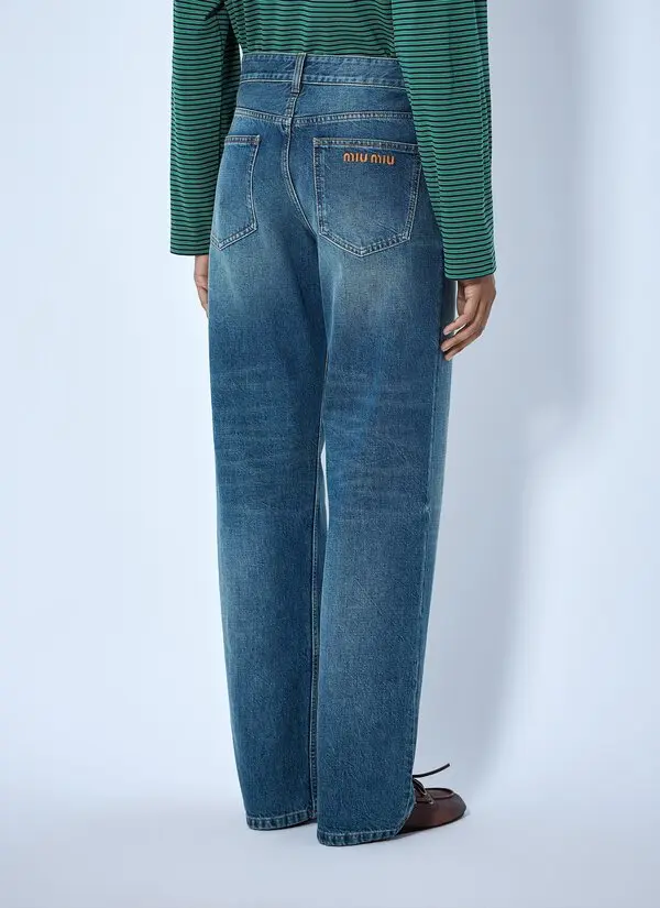 Miu Miu Wide-leg Denim Jeans