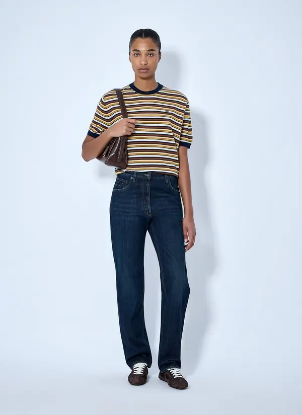 Prada Straight-leg Washed Denim Jeans