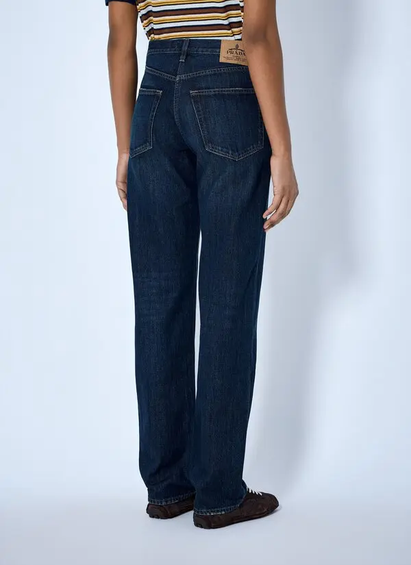Prada Straight-leg Washed Denim Jeans