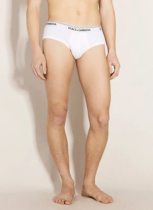 Dolce & Gabbana Set Of Two Logo Print Briefs