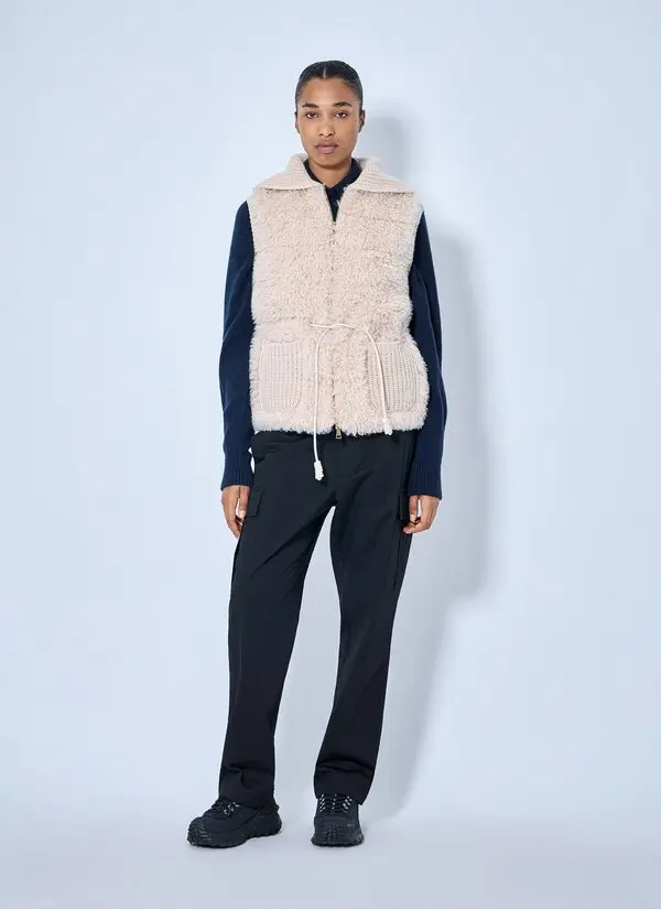 Moncler Sherpa-lined Knitted Vest