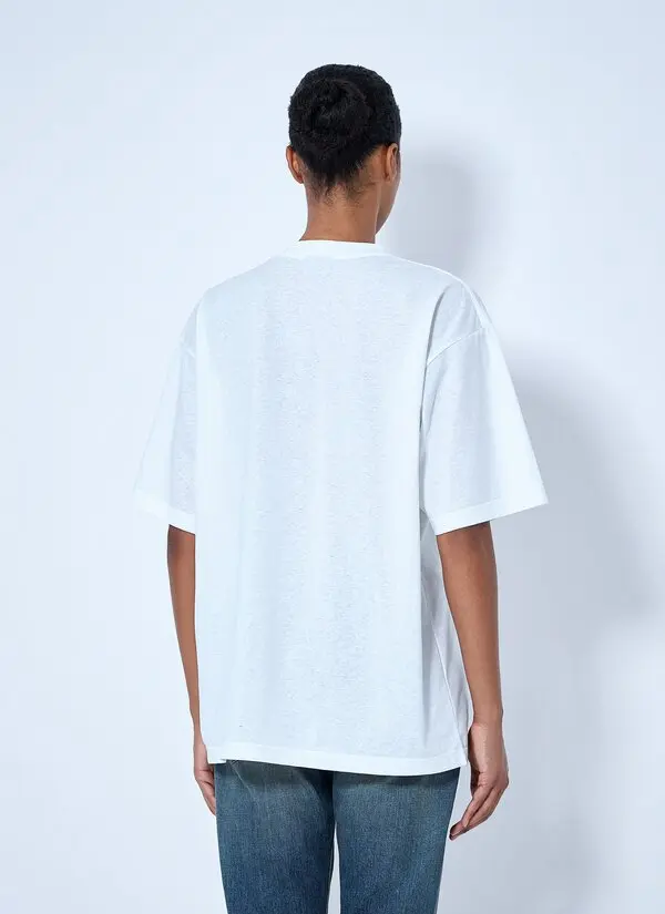Balenciaga The Window" Cotton Jersey T-shirt - White