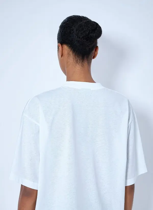Balenciaga The Window" Cotton Jersey T-shirt - White