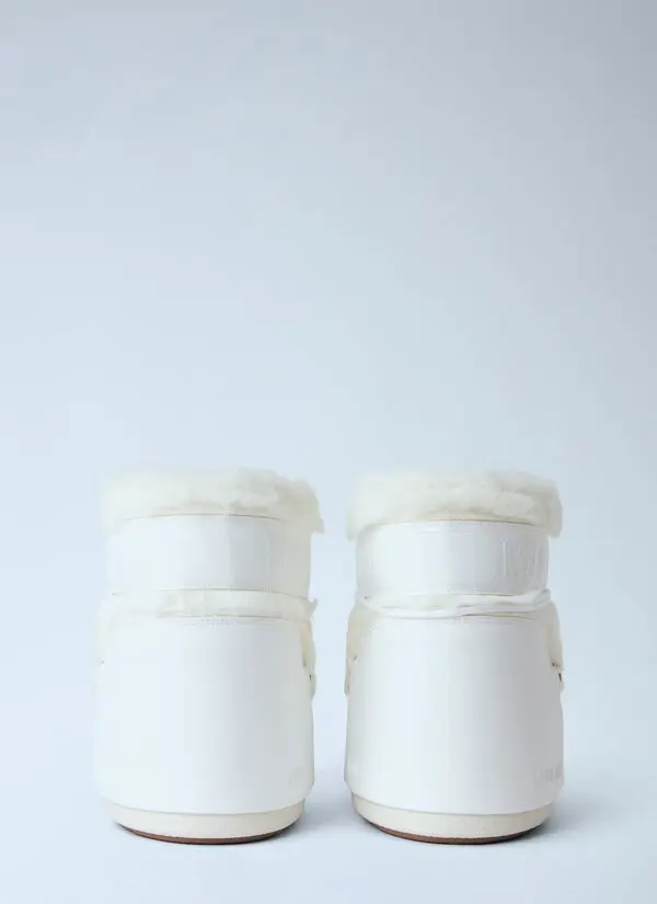Moon Boot Icon Low Faux Fur Trim Lace-up Boots