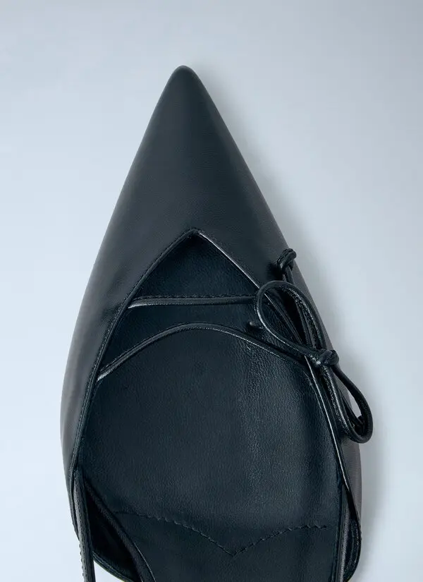 Prada Side-open Leather Pumps - Black