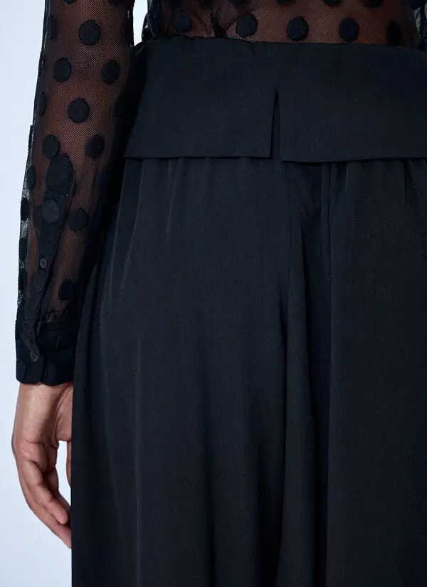 Dries Van Noten Wide-leg Trousers With Layered Waistband
