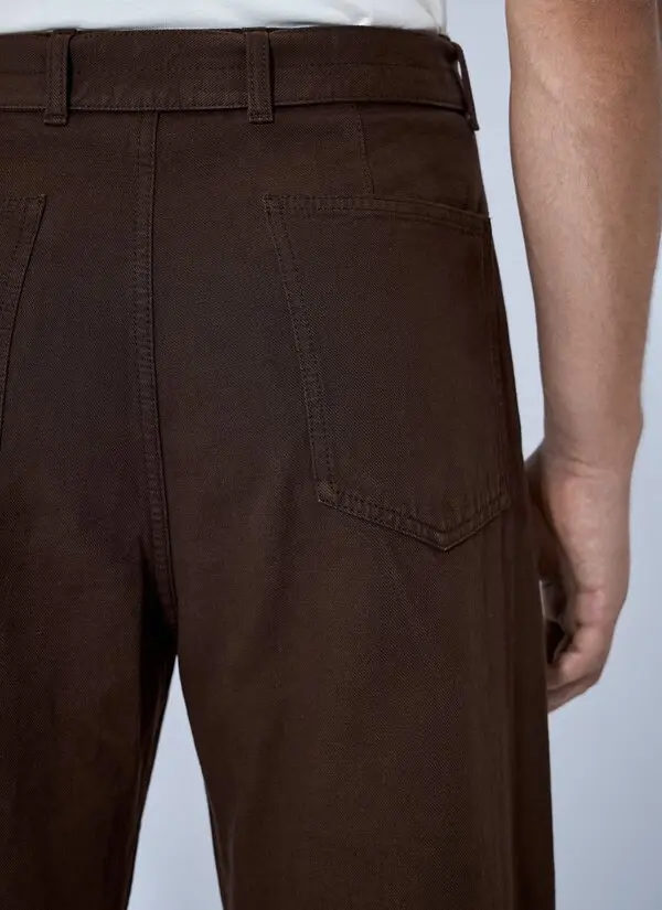 LEMAIRE Twisted Belted Pants - Brown
