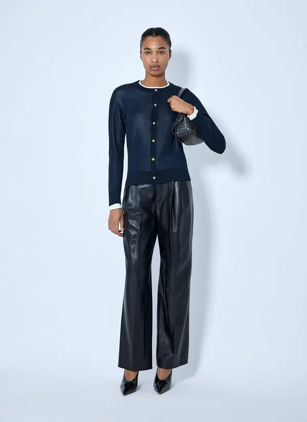 Bottega Veneta Soft Semi Shiny Nappa Trousers
