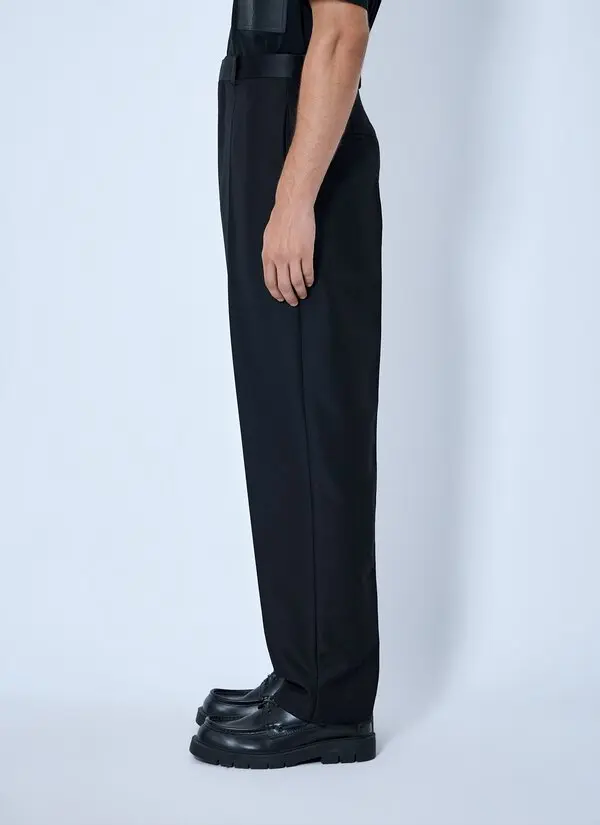 Bottega Veneta Mohair Wool Canvas Trousers