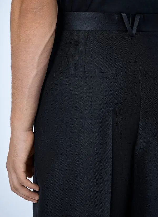 Bottega Veneta Mohair Wool Canvas Trousers
