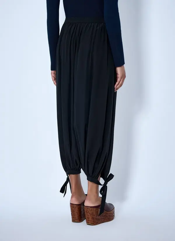 Chloé Fluid Pleated Pants In Crêpe De Chine