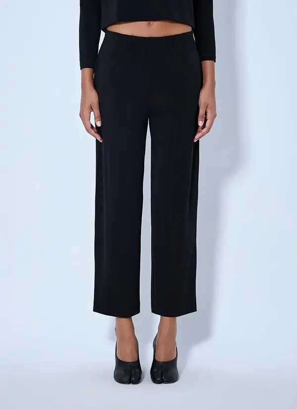 Issey Miyake Mid Rise Elasticated Waist Straight-leg Trousers